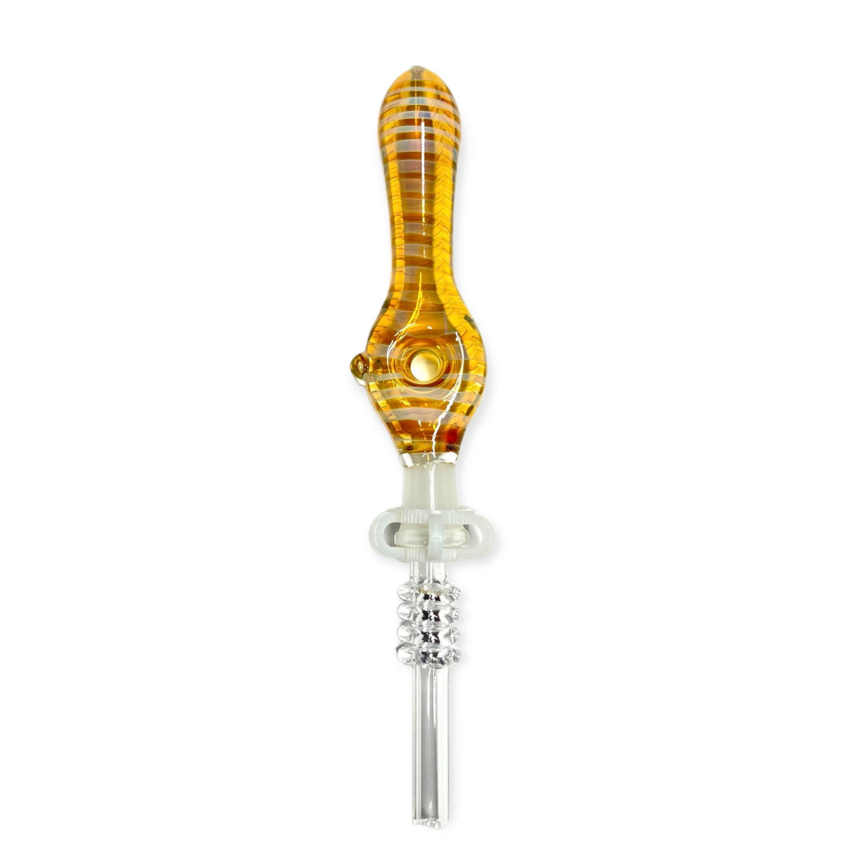 Glass Donut Nectar Collector With Quartz Tip