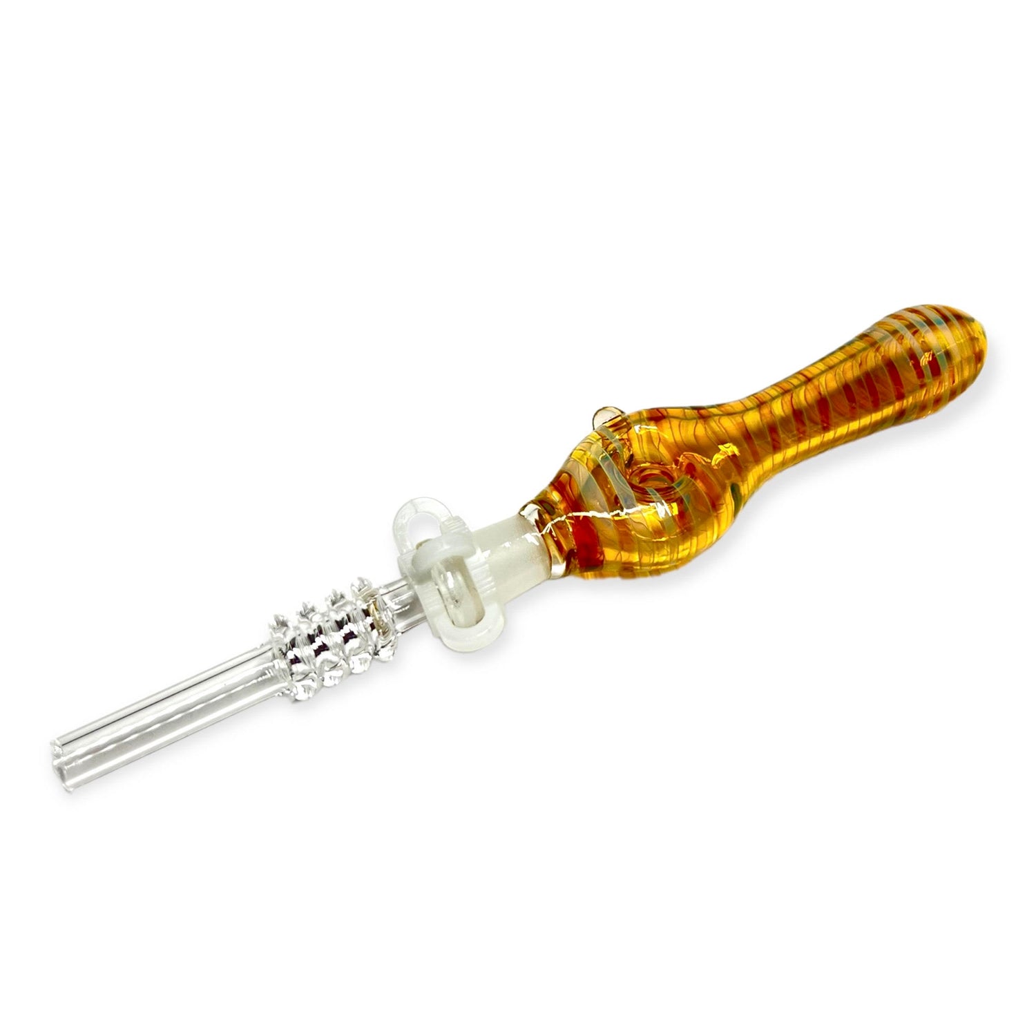 Glass Donut Nectar Collector With Quartz Tip